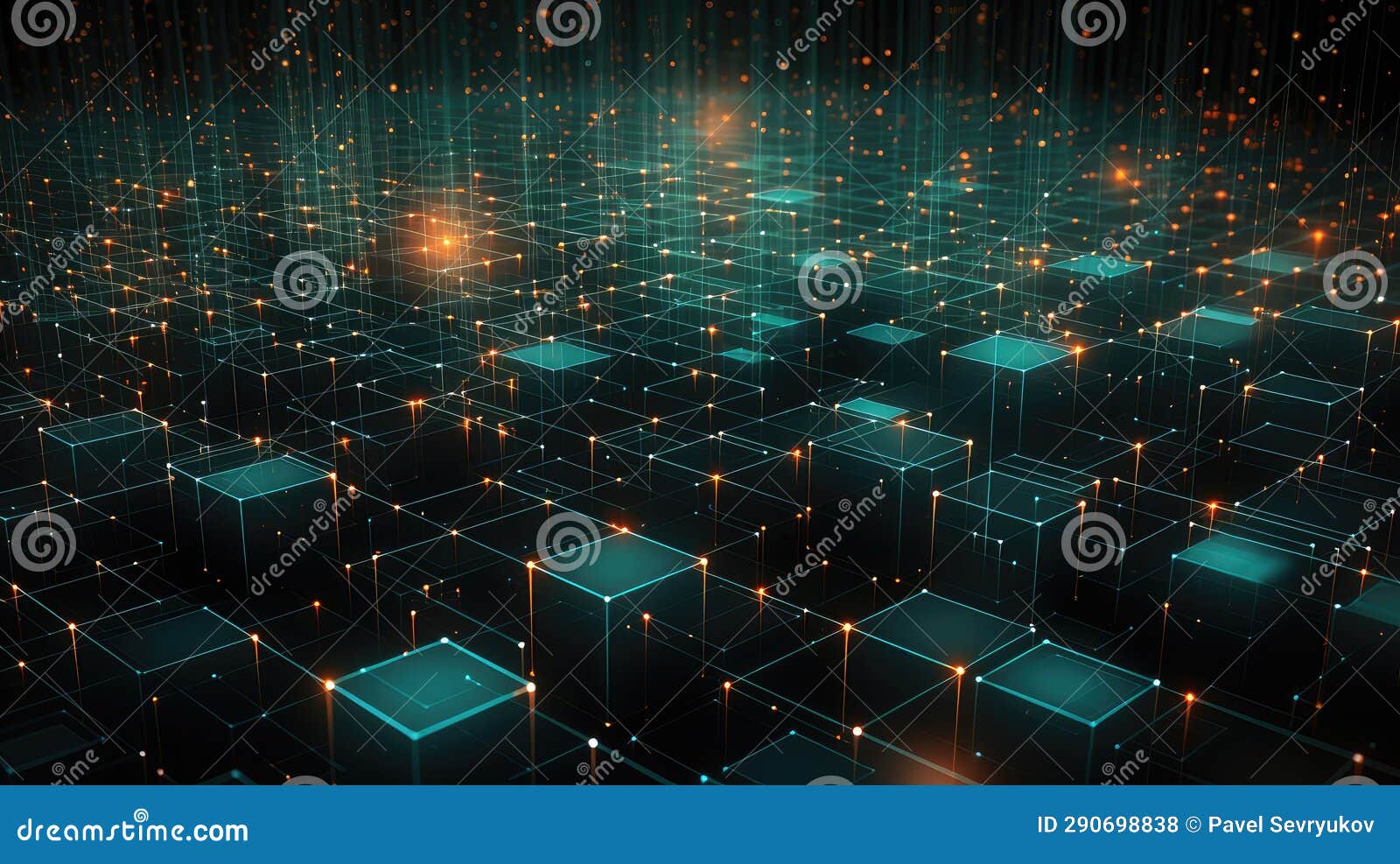 Net spatial grid matrix stock illustration. Illustration of sphere ...