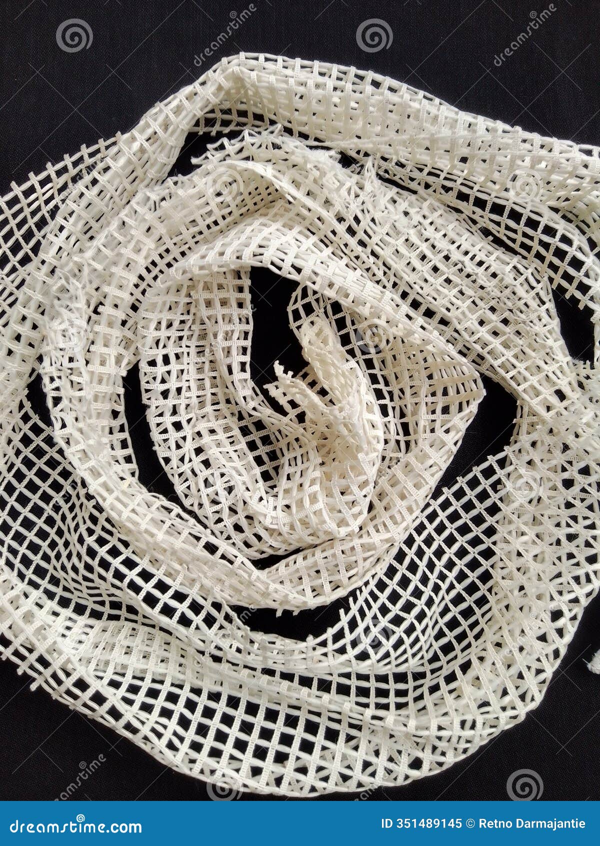 The Net is Twisted into a Rose Shape White Stock Image - Image of ...
