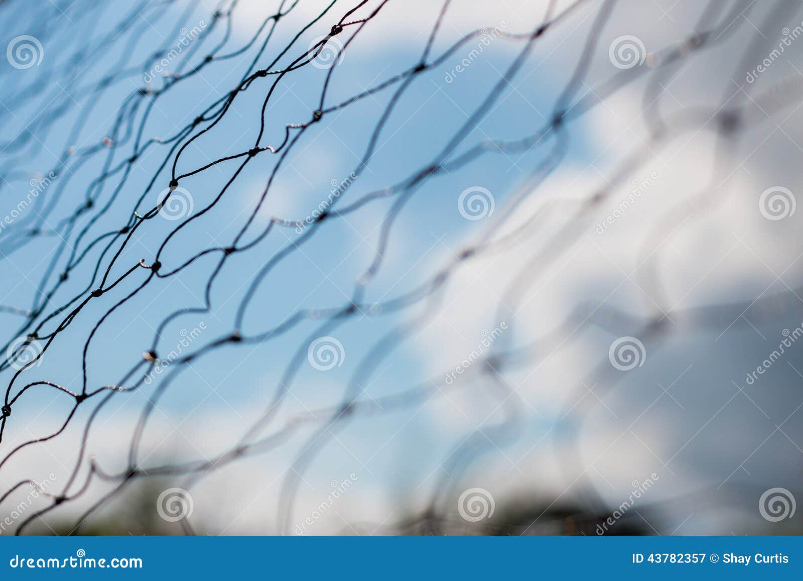 Net Waving in the Wind, Clouds in Background Stock Image - Image of ...
