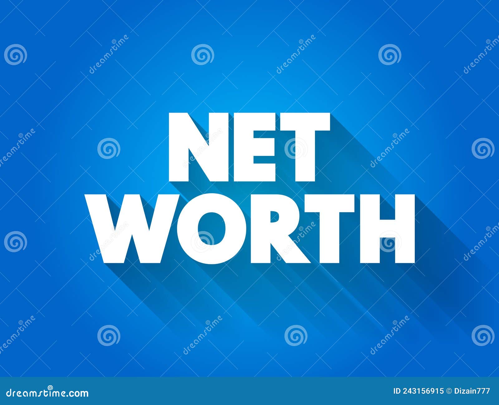 Net Worth Text Quote, Business Concept Stock Illustration ...
