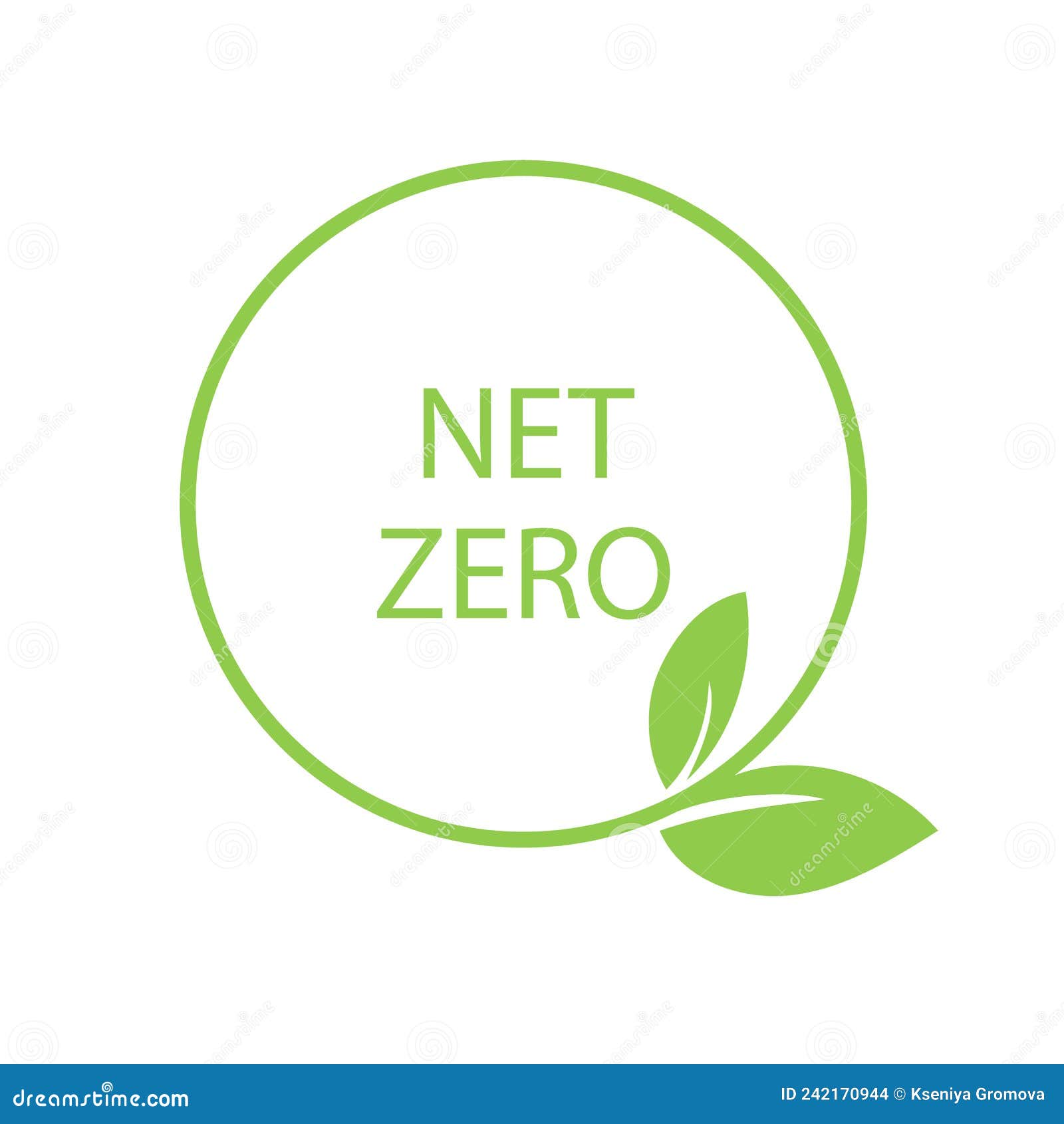 Net Zero. Carbon Neutral Round Label, Sign. Vector Isolated Design ...