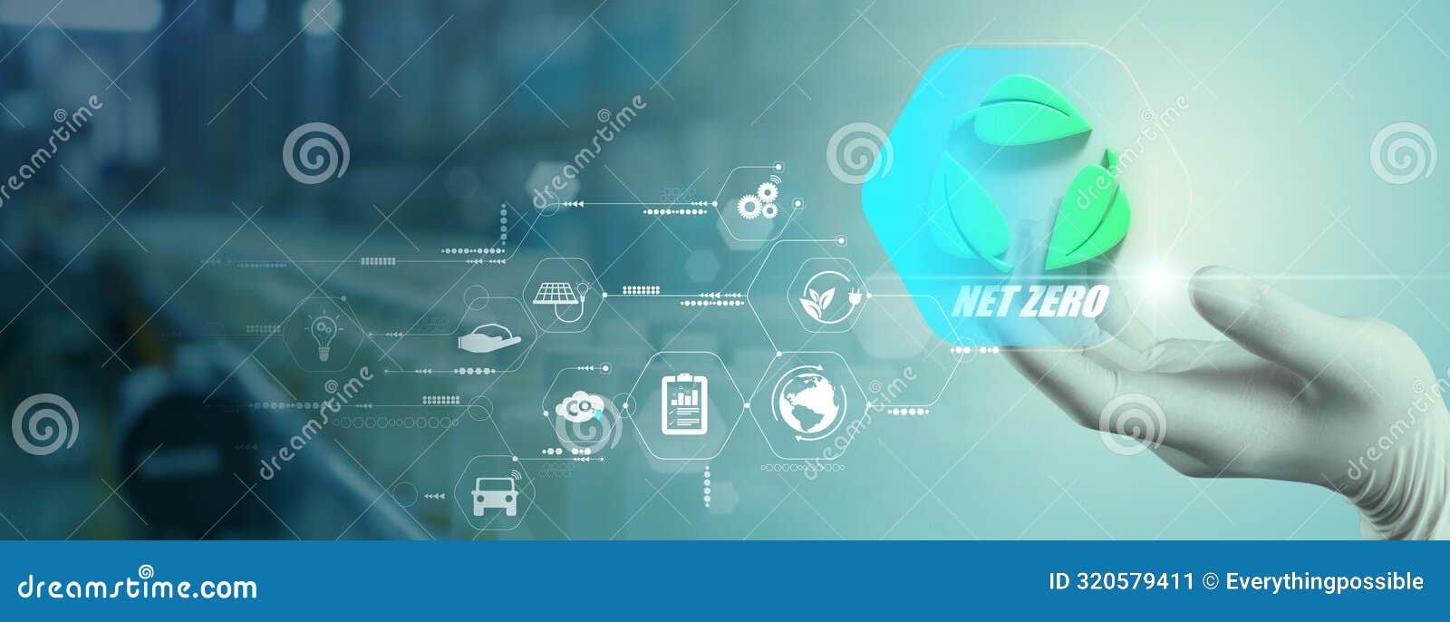 Net Zero Emissions Concept with Sustainable Concept a Visual ...