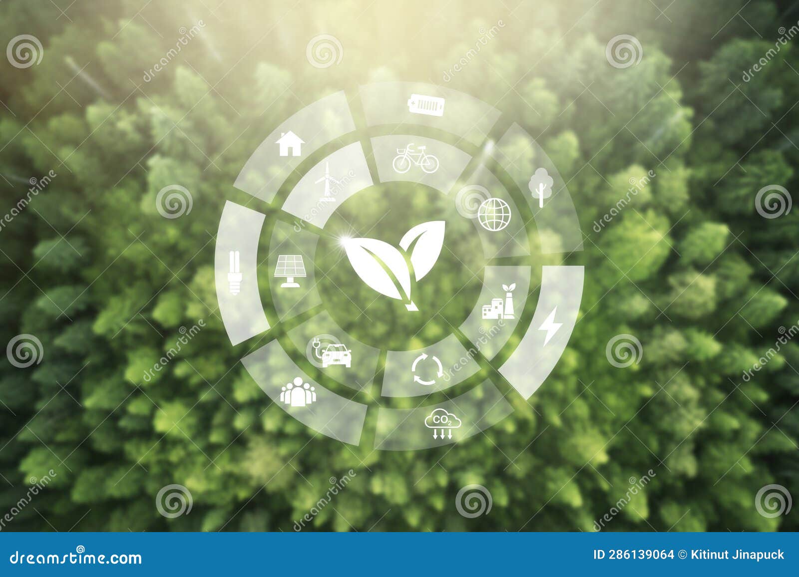 Net Zero Target and Carbon Credit.CO2 Emission Reduction To Stop Global ...