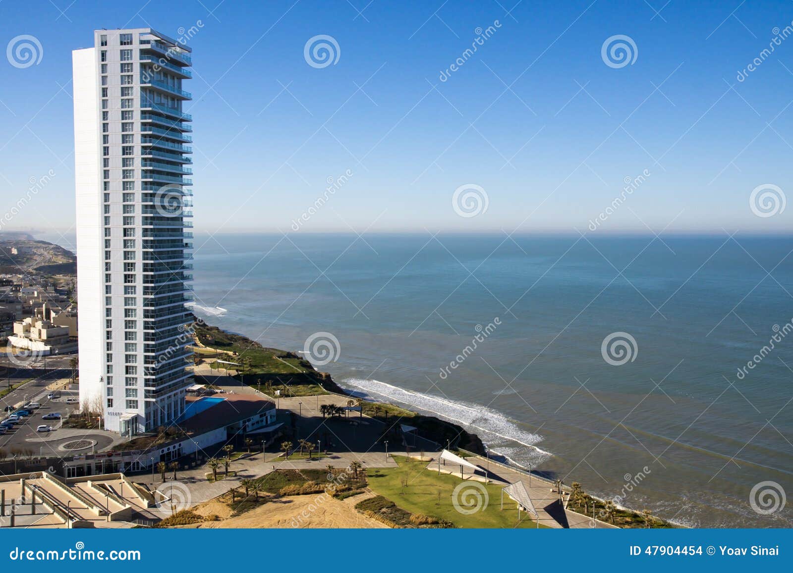 Netanya coastline Israel stock photo. Image of mediterranean - 47904454