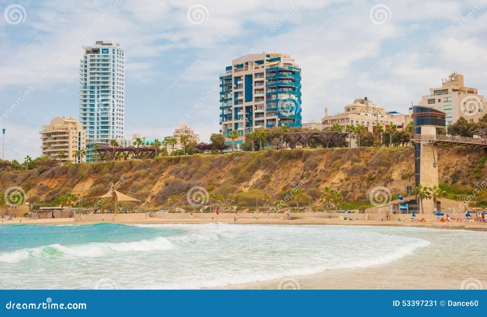Netanya stock image. Image of israel, modern, architecture - 53397231