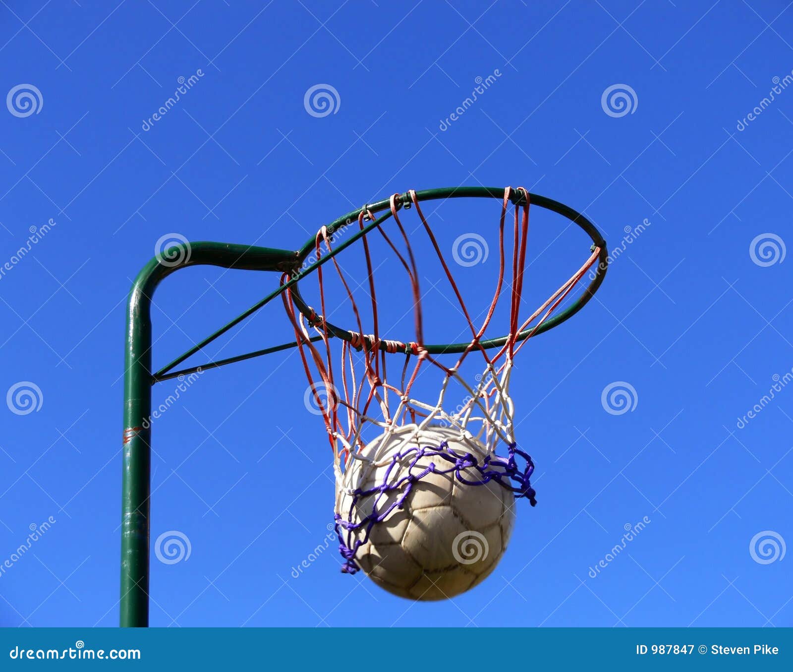 Netball Ball And Hoop