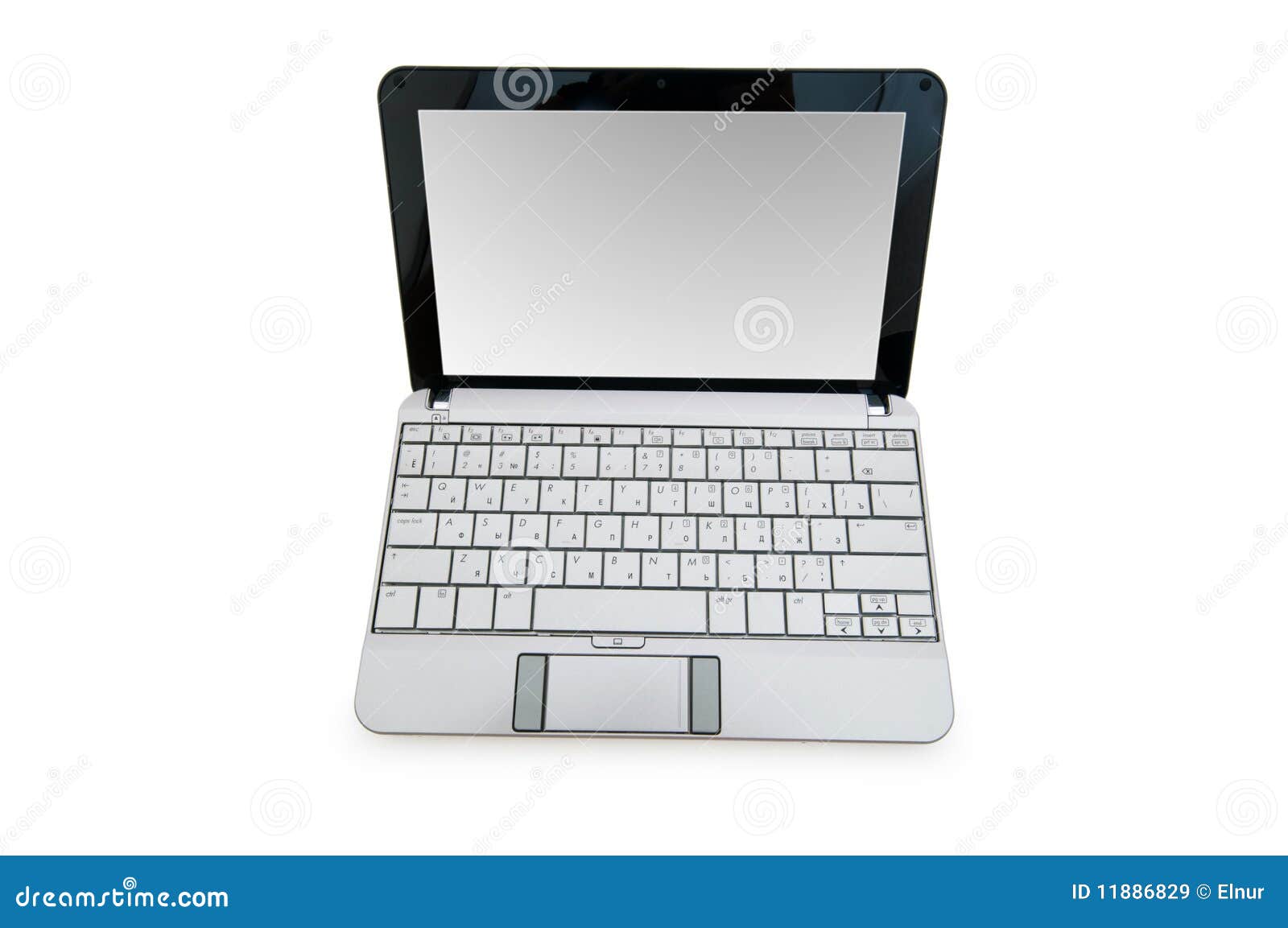 Netbook stock image. Image of silver, communications - 11886829