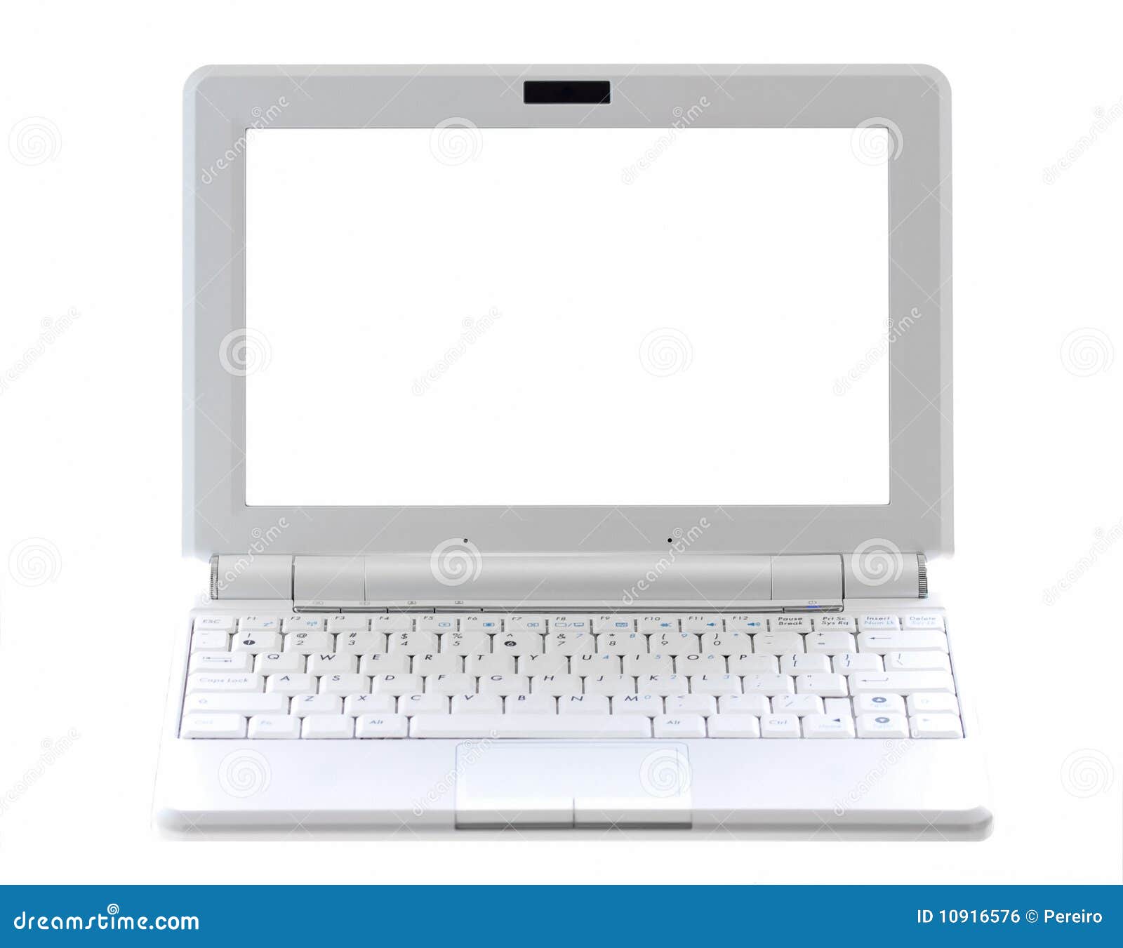 Netbook isolated stock photo. Image of mobile, digitally - 10916576