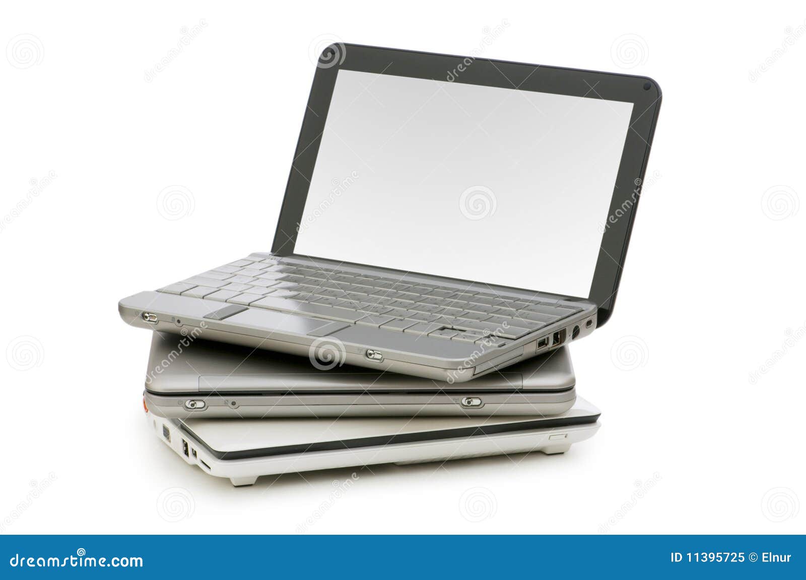 Netbooks isolated stock image. Image of laptop, netbook - 11395725
