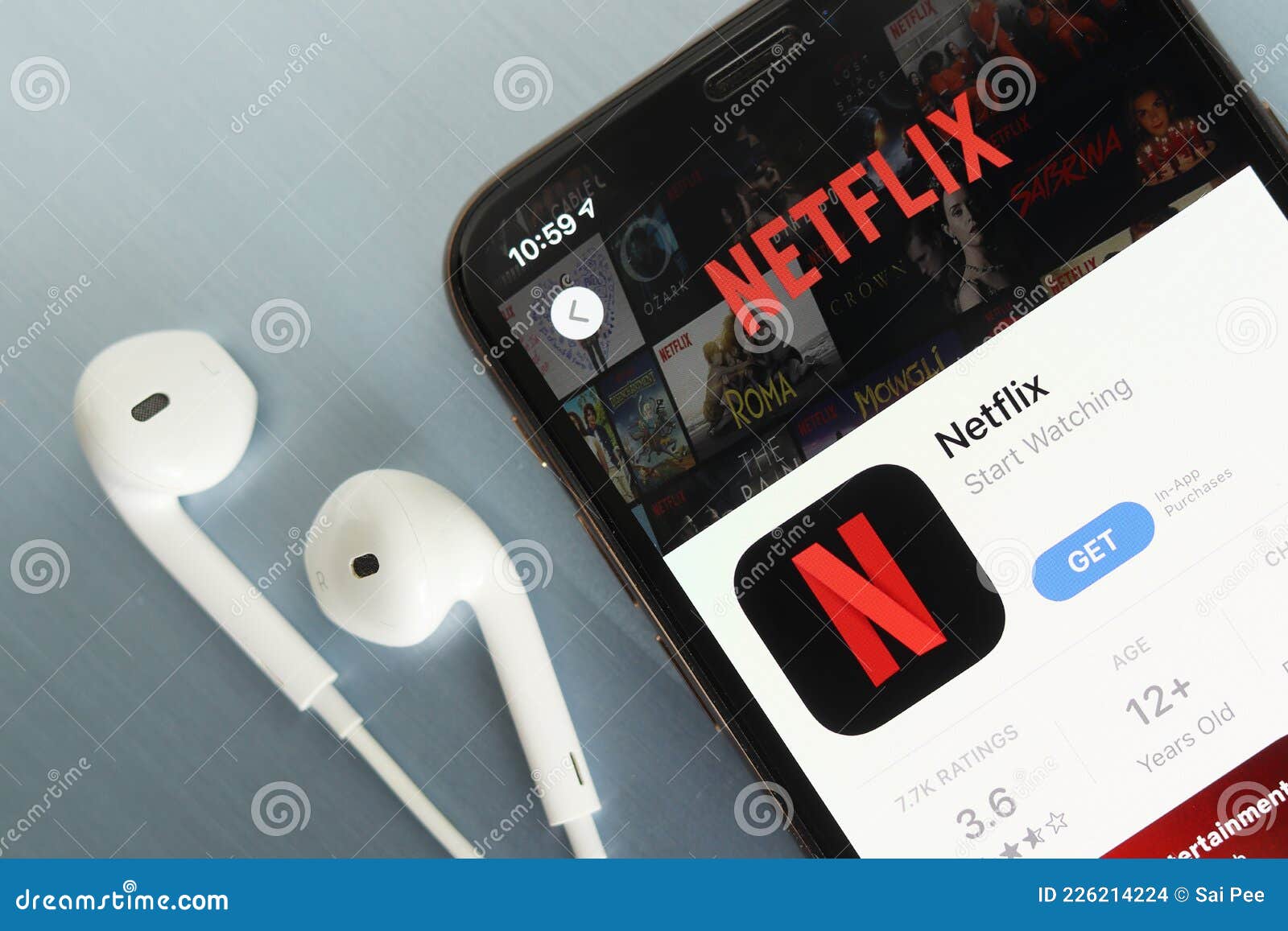 Netflix Application on Mobile Phone Screen. Editorial Stock Image ...