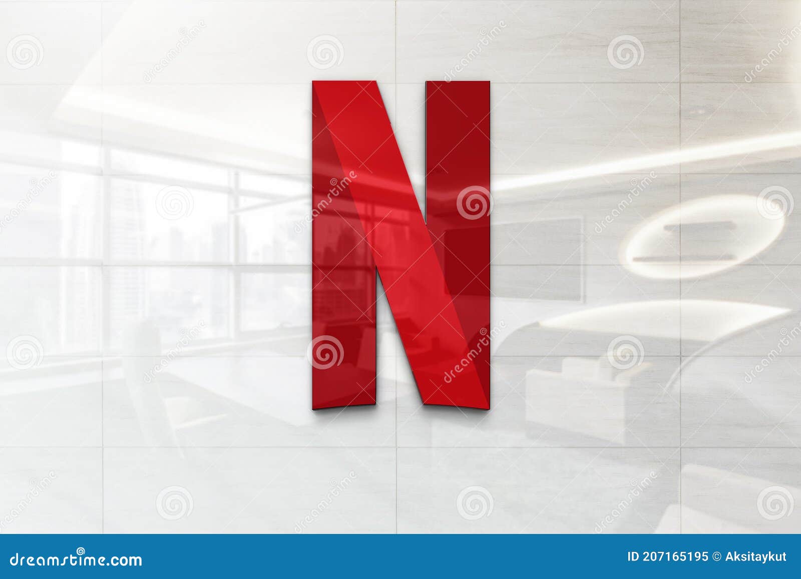 Netflix 1 on Iphone Realistic Texture Editorial Image - Illustration of ...