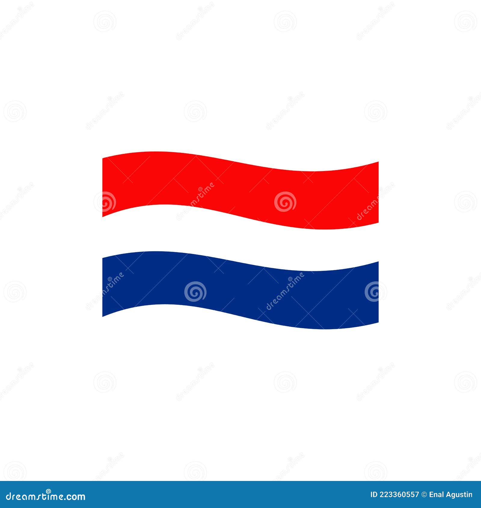 Netherland Flag Icon Logo Design Template Stock Vector - Illustration ...