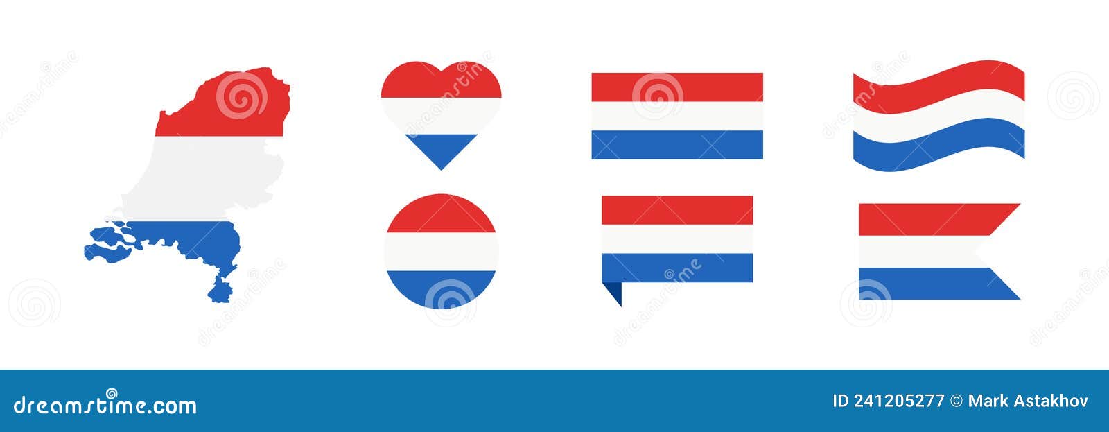 Netherland Flag Icon. Netherland Symbol in Frames Stock Vector ...