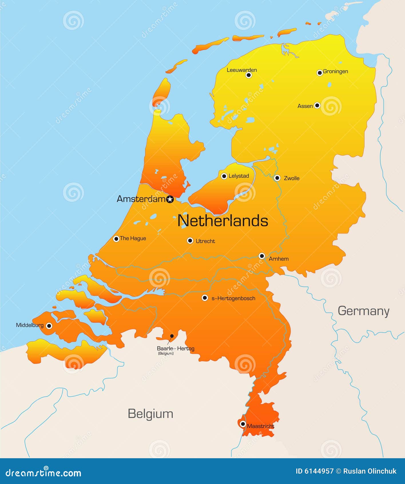 Netherlands stock vector. Illustration of worldwide, germany - 6144957