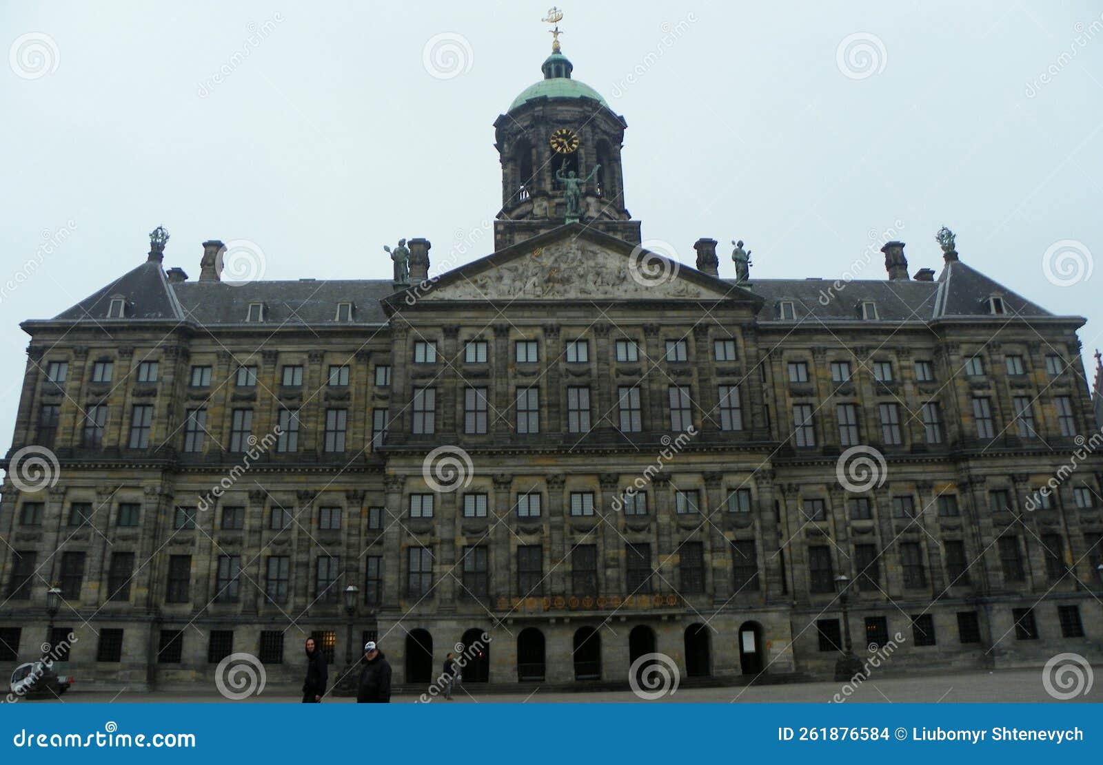 Netherlands, Amsterdam, Dam Square, Royal Palace, Facade of the Palace ...
