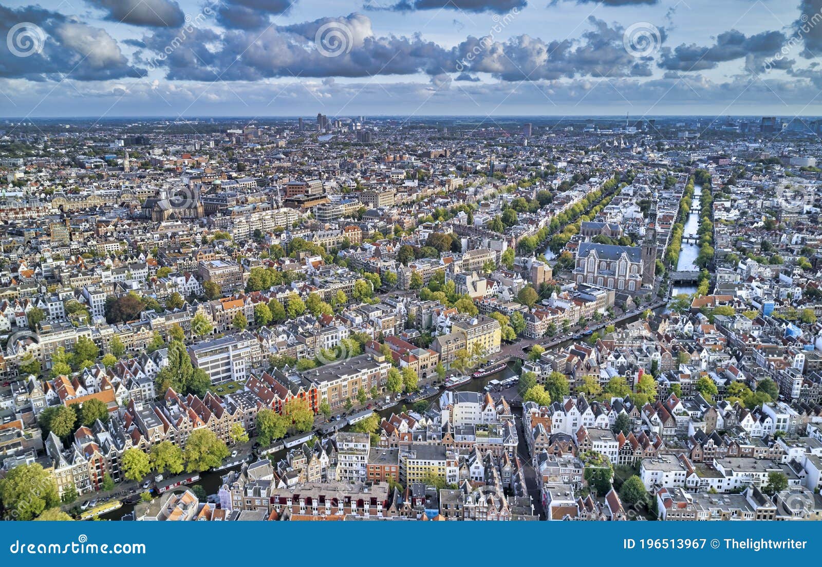 Netherlands, Amsterdam - 13-09-2020: View from High Above on the City ...