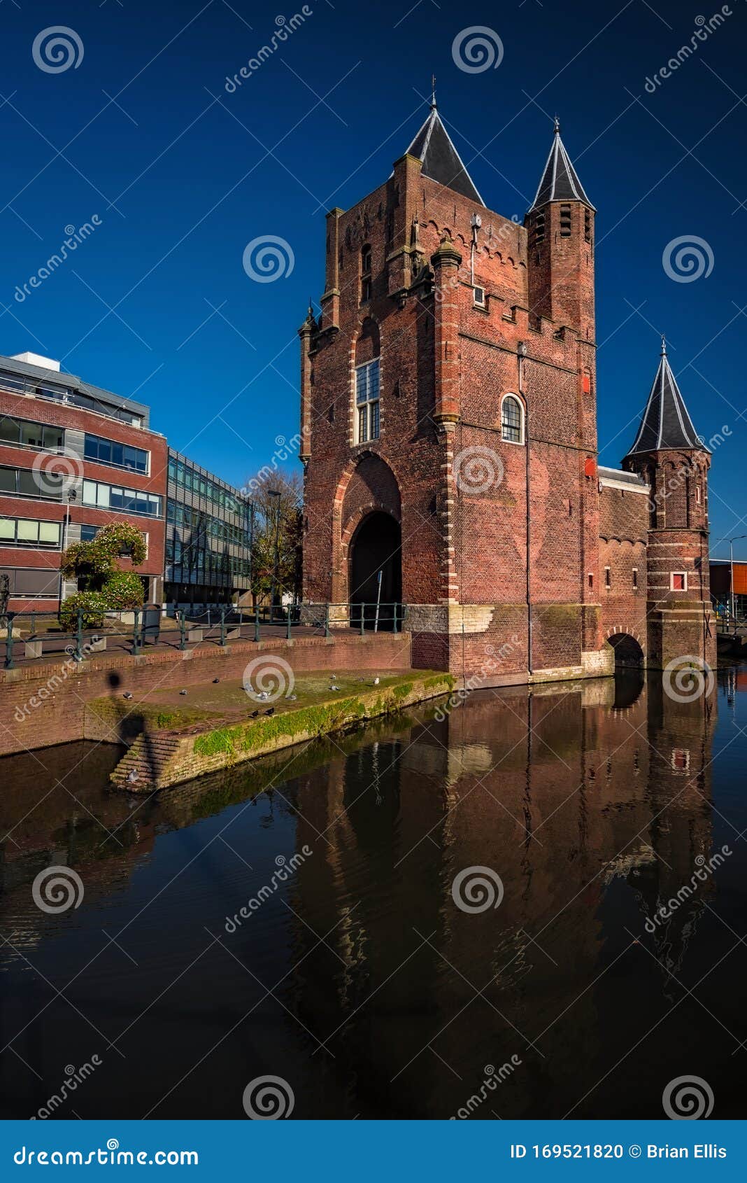 Netherlands - Castle Entry Gate in Haarlem Stock Photo - Image of ...
