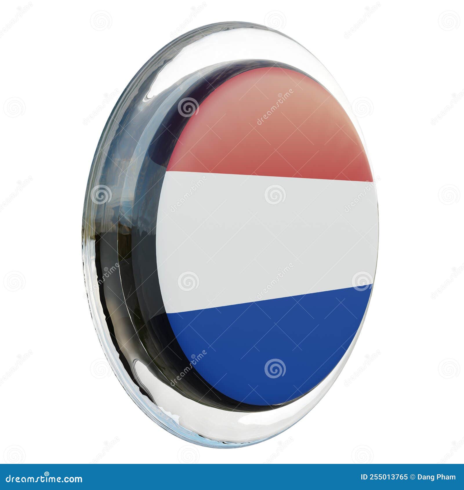 Netherlands 3D flag stock illustration. Illustration of shiny - 255013765