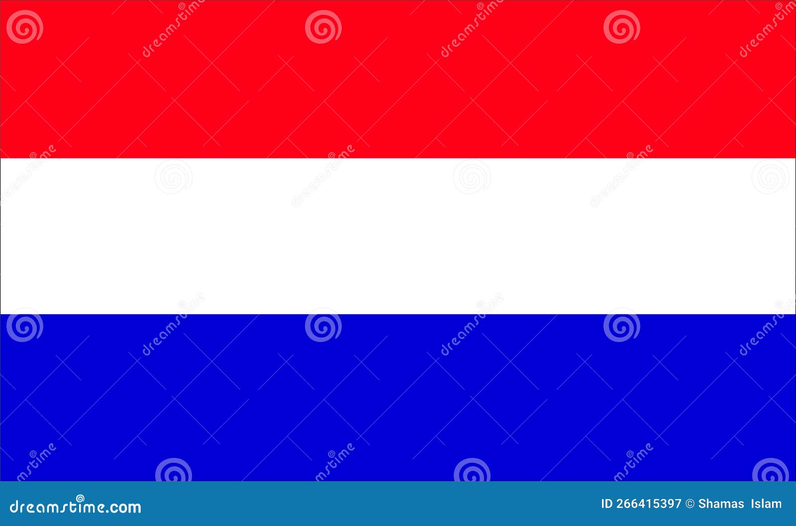 Netherlands Flag Design Vector Stock Vector - Illustration of country ...