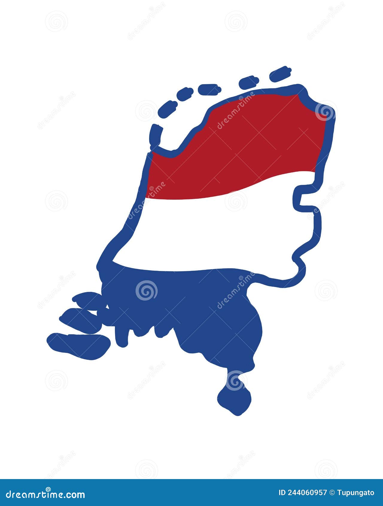 Netherlands Flag Map Simple Vector Stock Vector - Illustration of logo ...