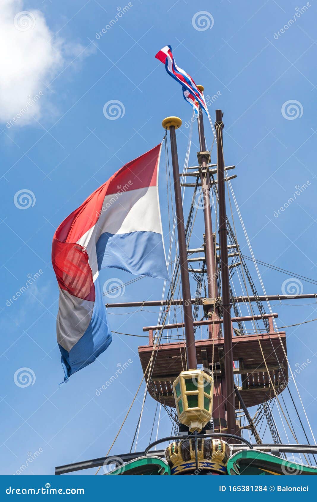 Netherlands Flag stock photo. Image of europe, boat - 165381284