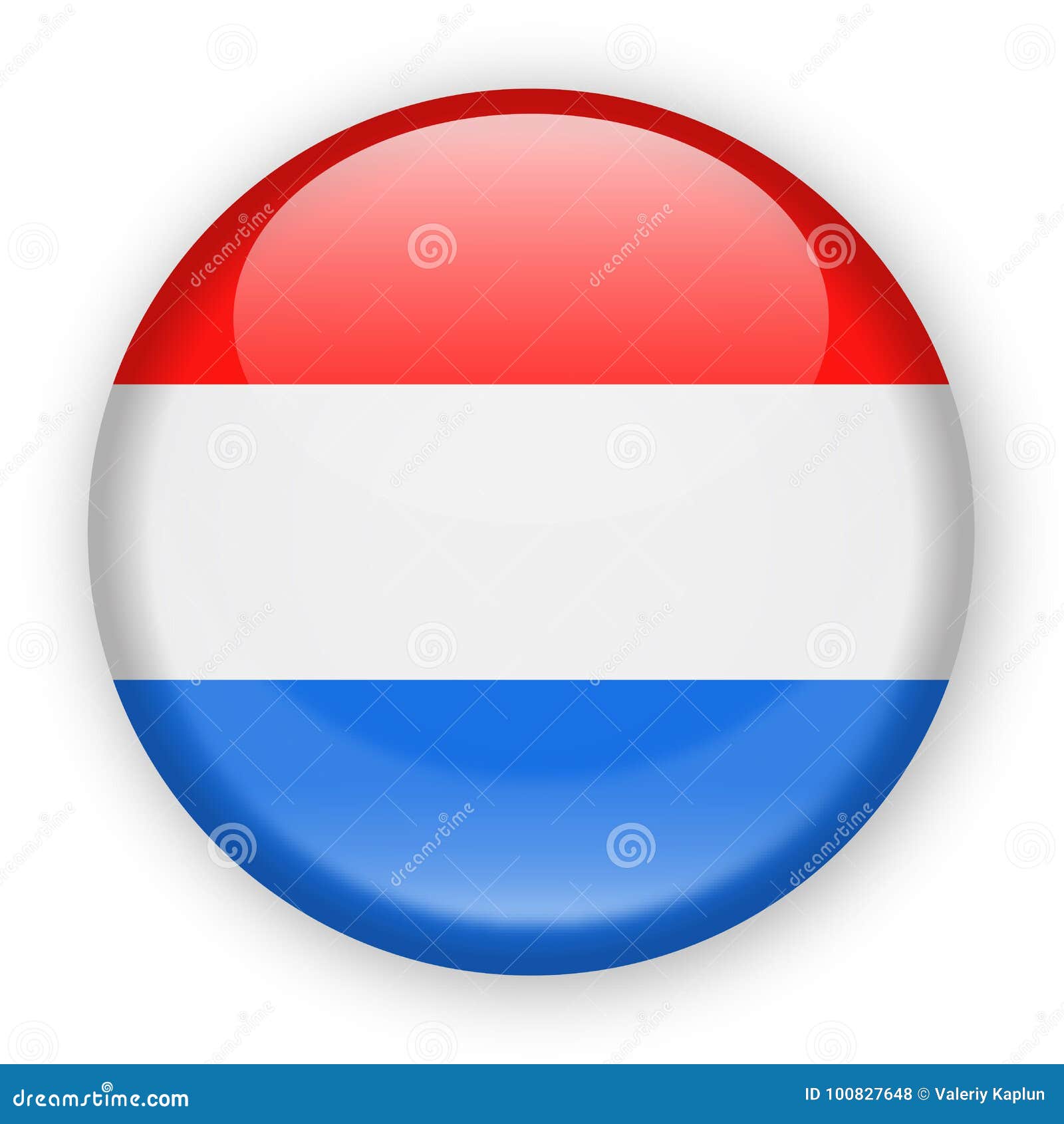 Netherlands Flag Vector Round Icon Stock Illustration - Illustration of ...