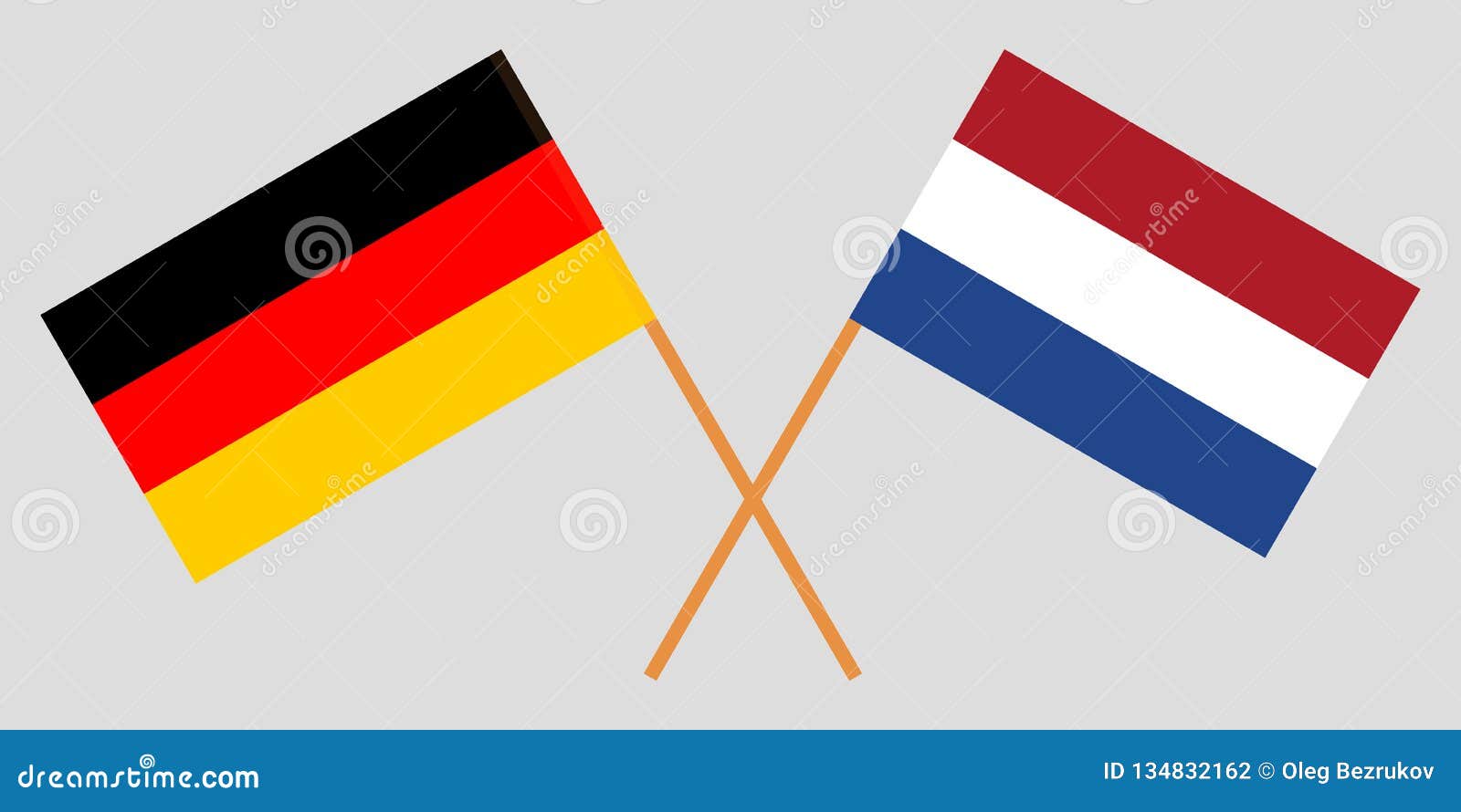 Netherlands and Germany. the Netherlandish and German Flags. Official ...