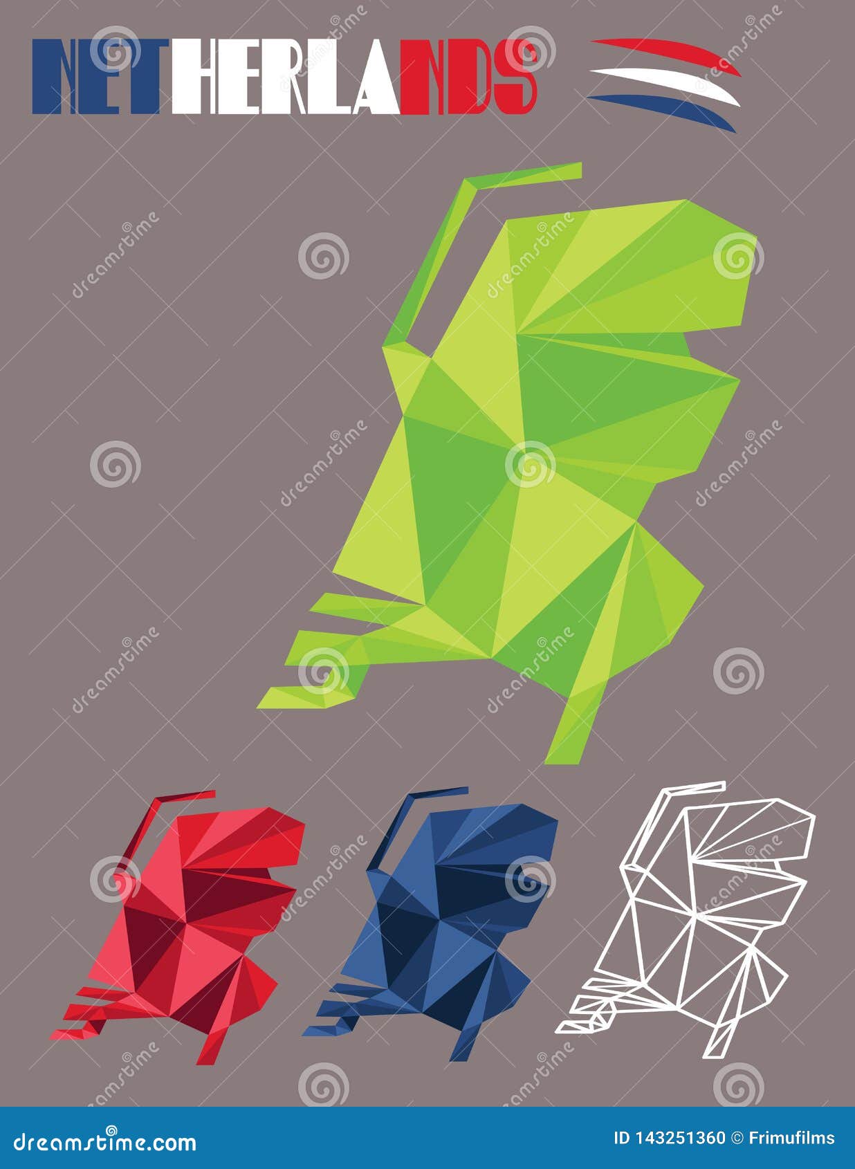 Netherlands map country stock illustration. Illustration of background ...