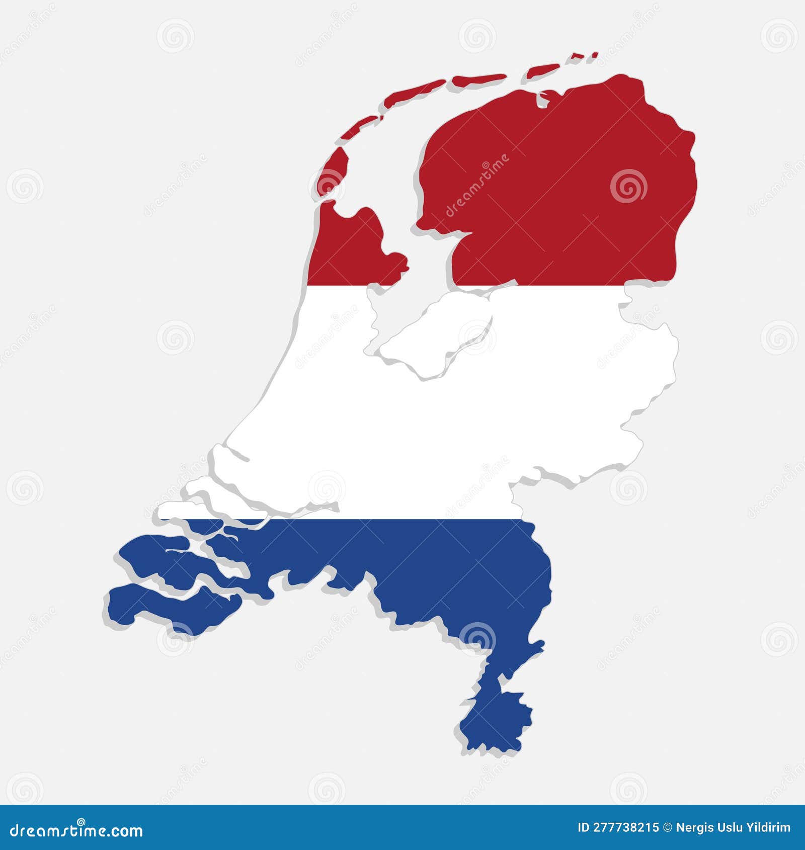 netherlands map flag