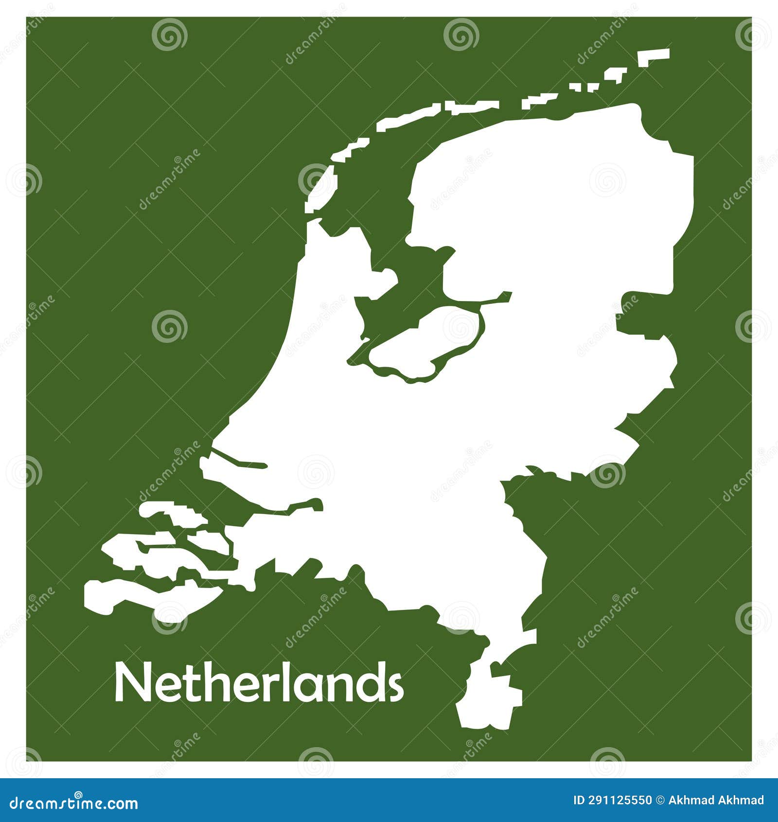 Netherlands map icon stock vector. Illustration of blank - 291125550