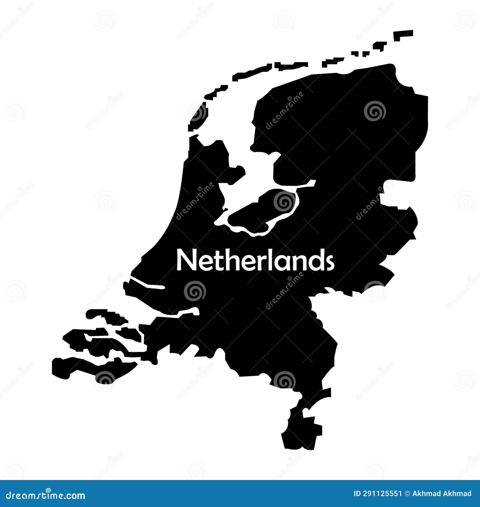 Netherlands map icon stock vector. Illustration of state - 291125551
