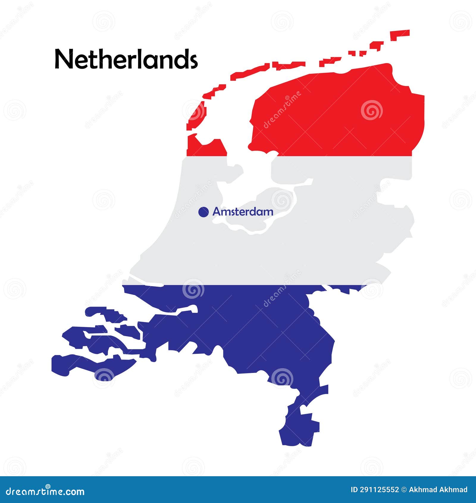 Netherlands map icon stock vector. Illustration of poster - 291125552
