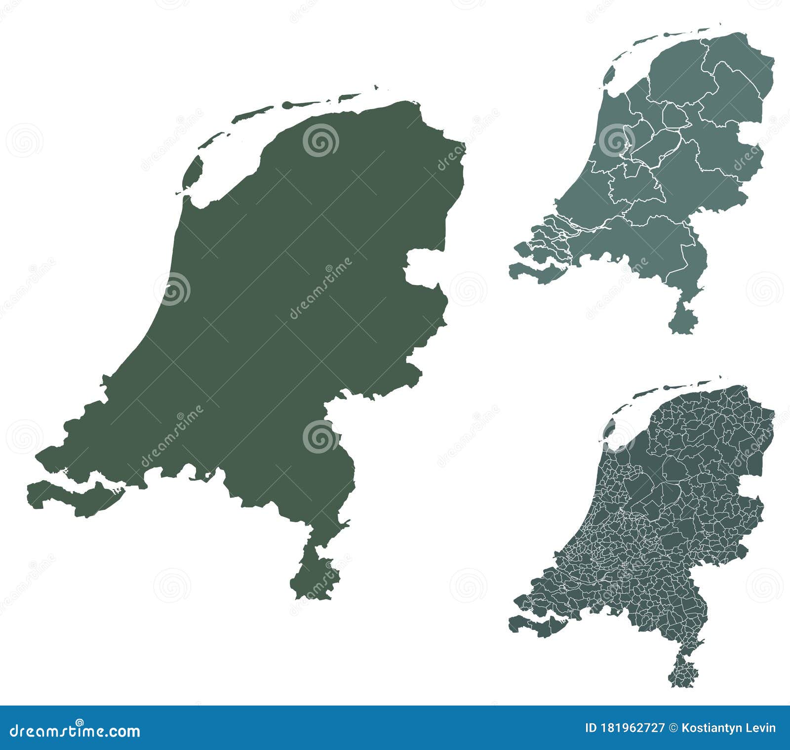 Netherlands Map Outline