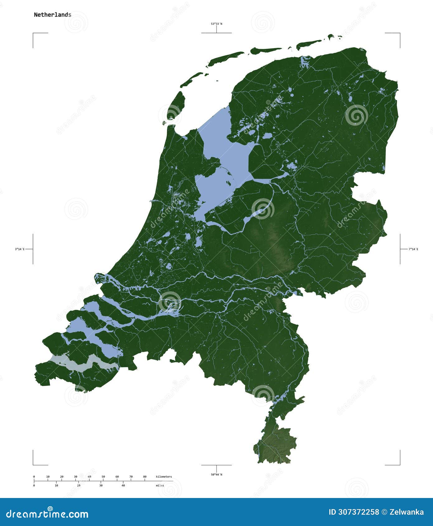 Netherlands Shape on White. Pale Stock Illustration - Illustration of ...