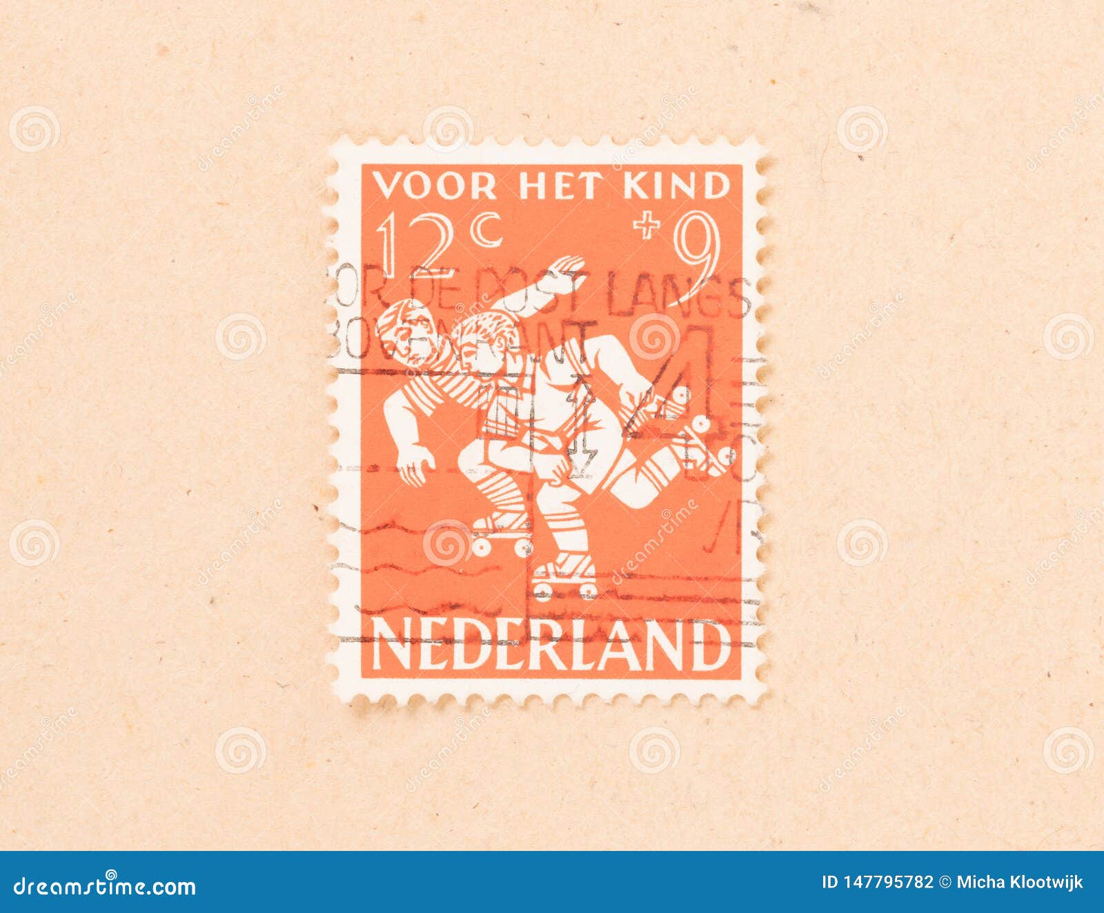 The NETHERLANDS 1960: a Stamp Printed in the Netherlands Shows Children ...