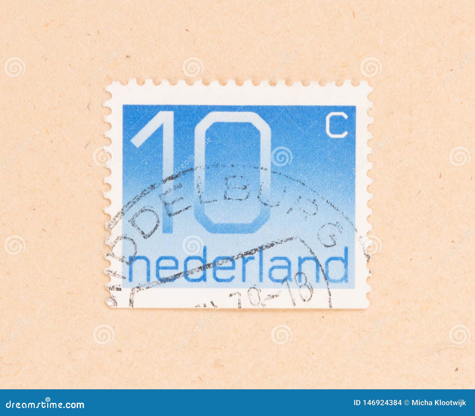 The NETHERLANDS 1980: a Stamp Printed in the Netherlands Shows it`s ...