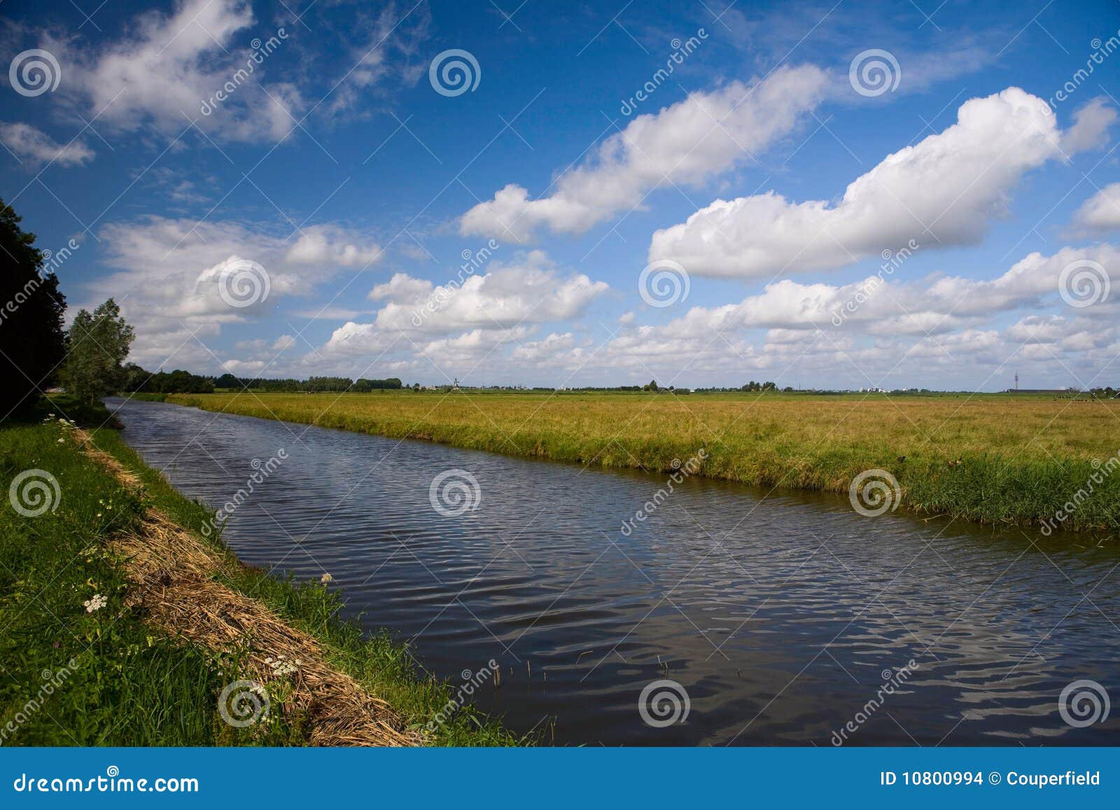Netherlands water channel stock photo. Image of europe - 10800994