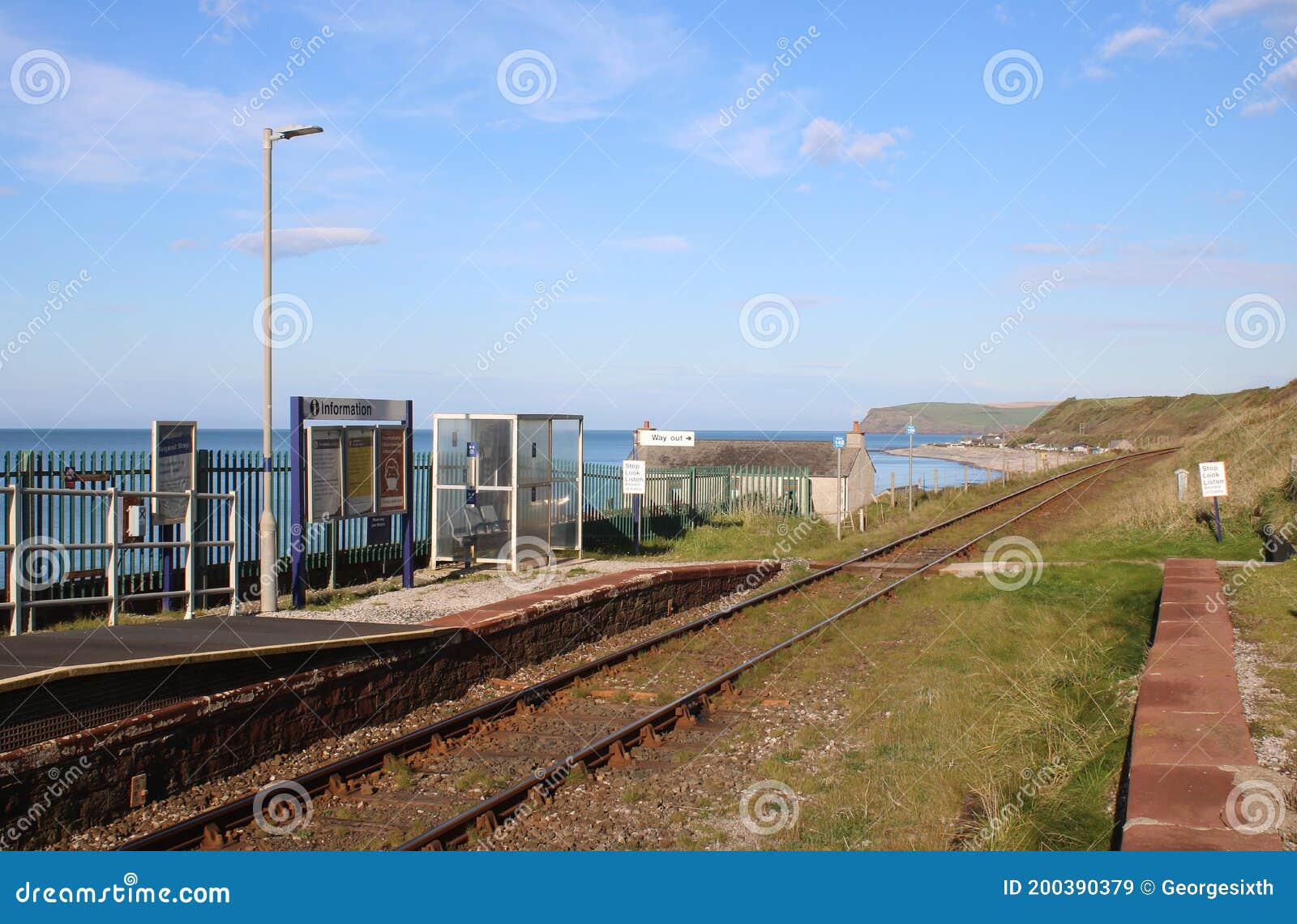 Nethertown Railway Station, St Bees Head, Cumbria Editorial Stock Image ...