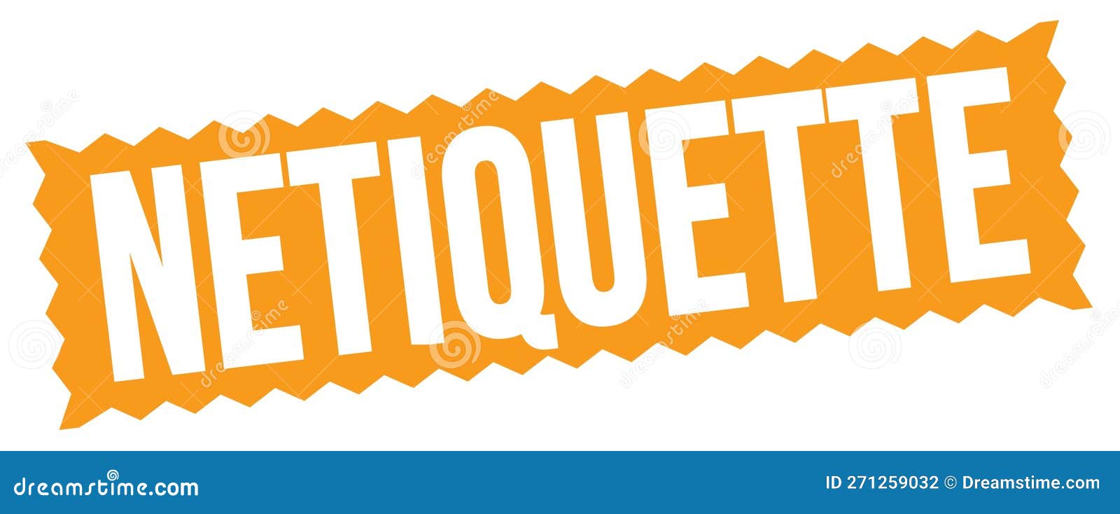 NETIQUETTE Text Written on Orange Stamp Sign Stock Illustration ...