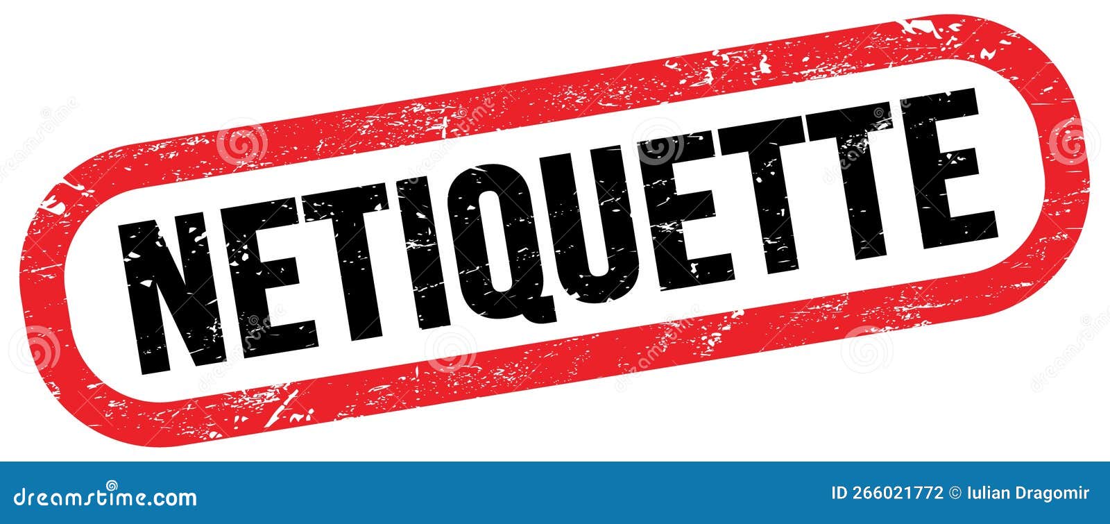NETIQUETTE, Text Written On Red-black Stamp Sign Stock Photo ...