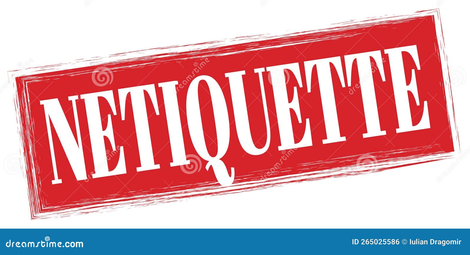 NETIQUETTE Text Written on Red Stamp Sign Stock Illustration ...
