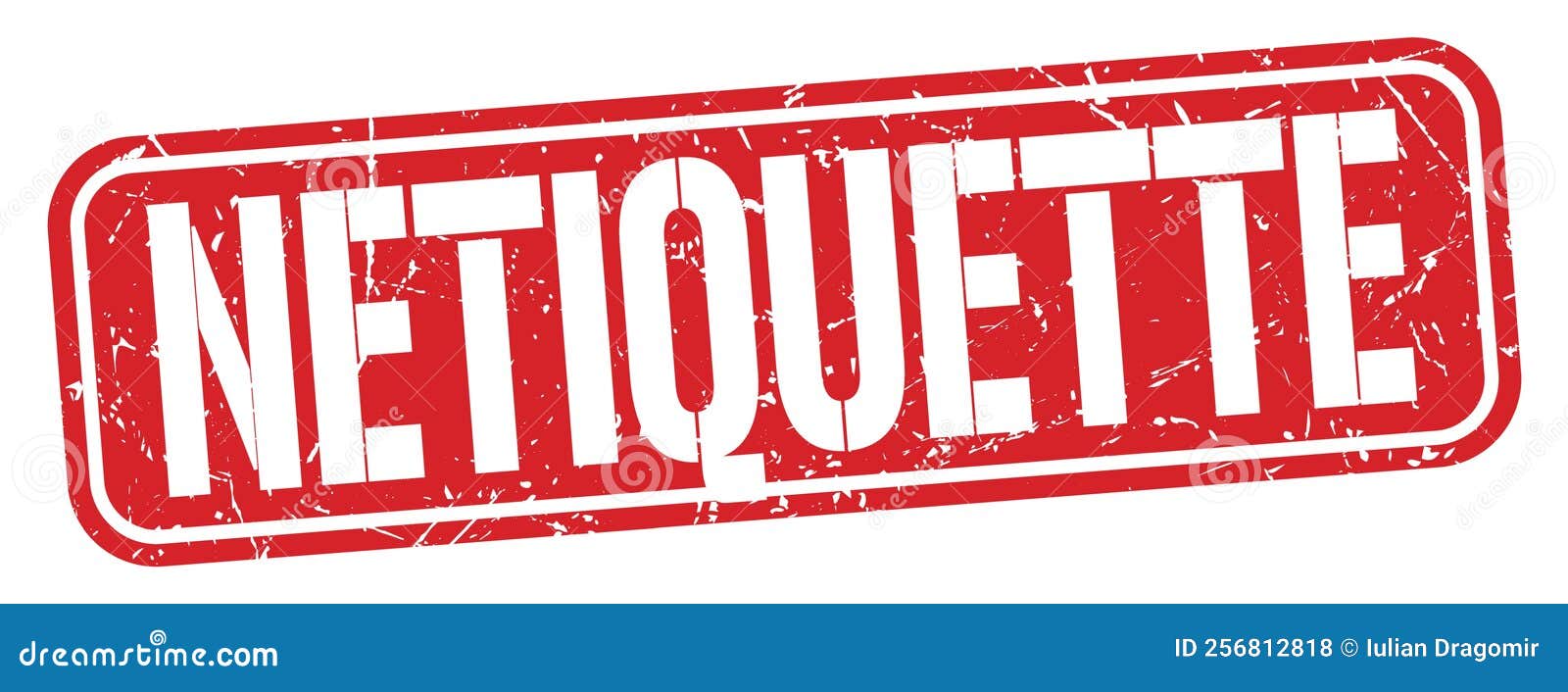 NETIQUETTE Text Written on Red Stamp Sign Stock Illustration ...