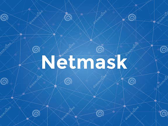 Netmask White Text Illustration with Blue Constellation Map As ...