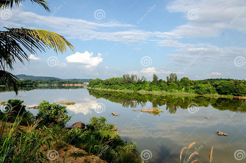 Netravati River at Thumbe in Mangalore, India Stock Image - Image of ...