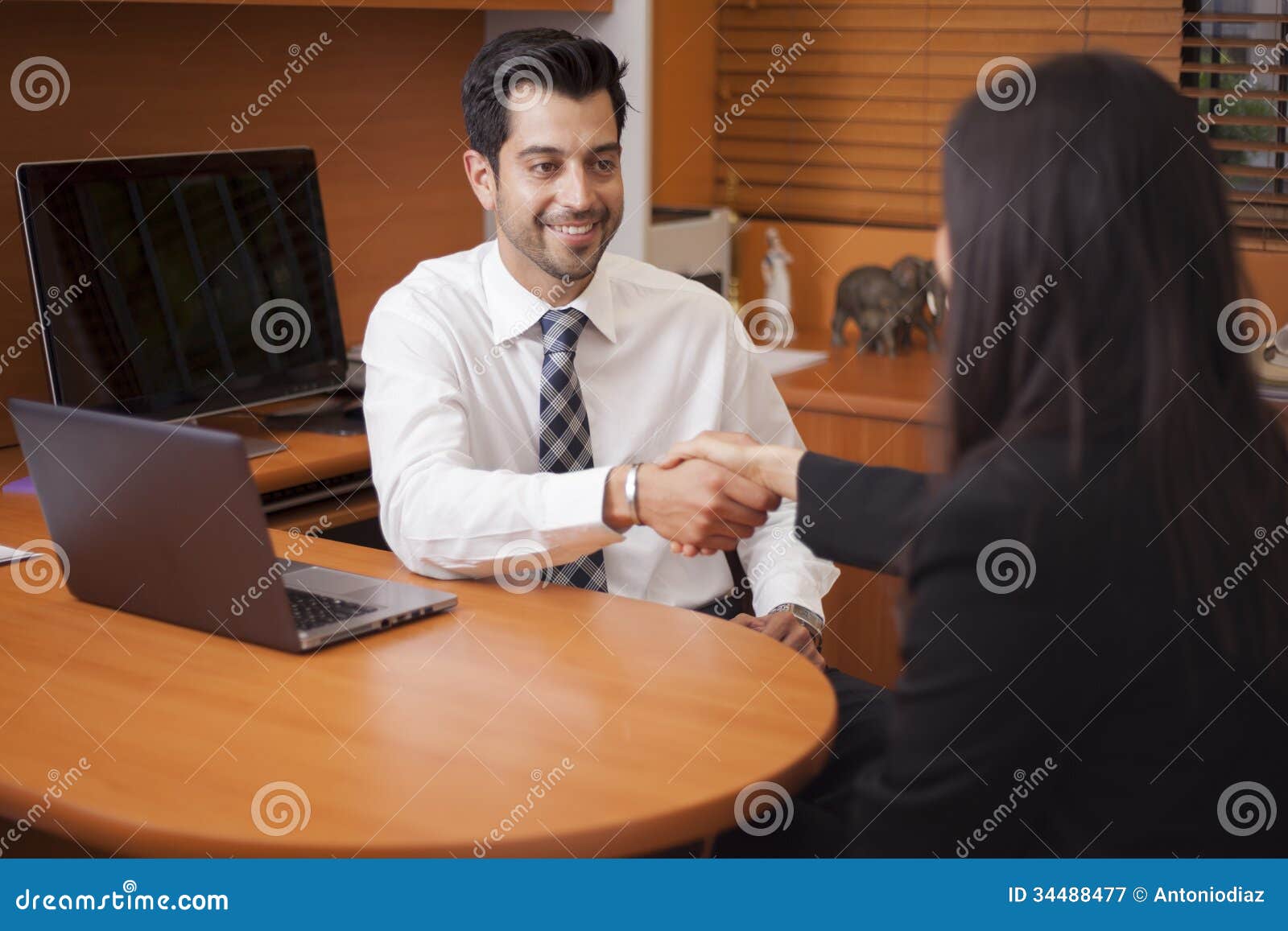 Nett, Sie zu treffen stockbild. Bild von klient, männer - 34488477