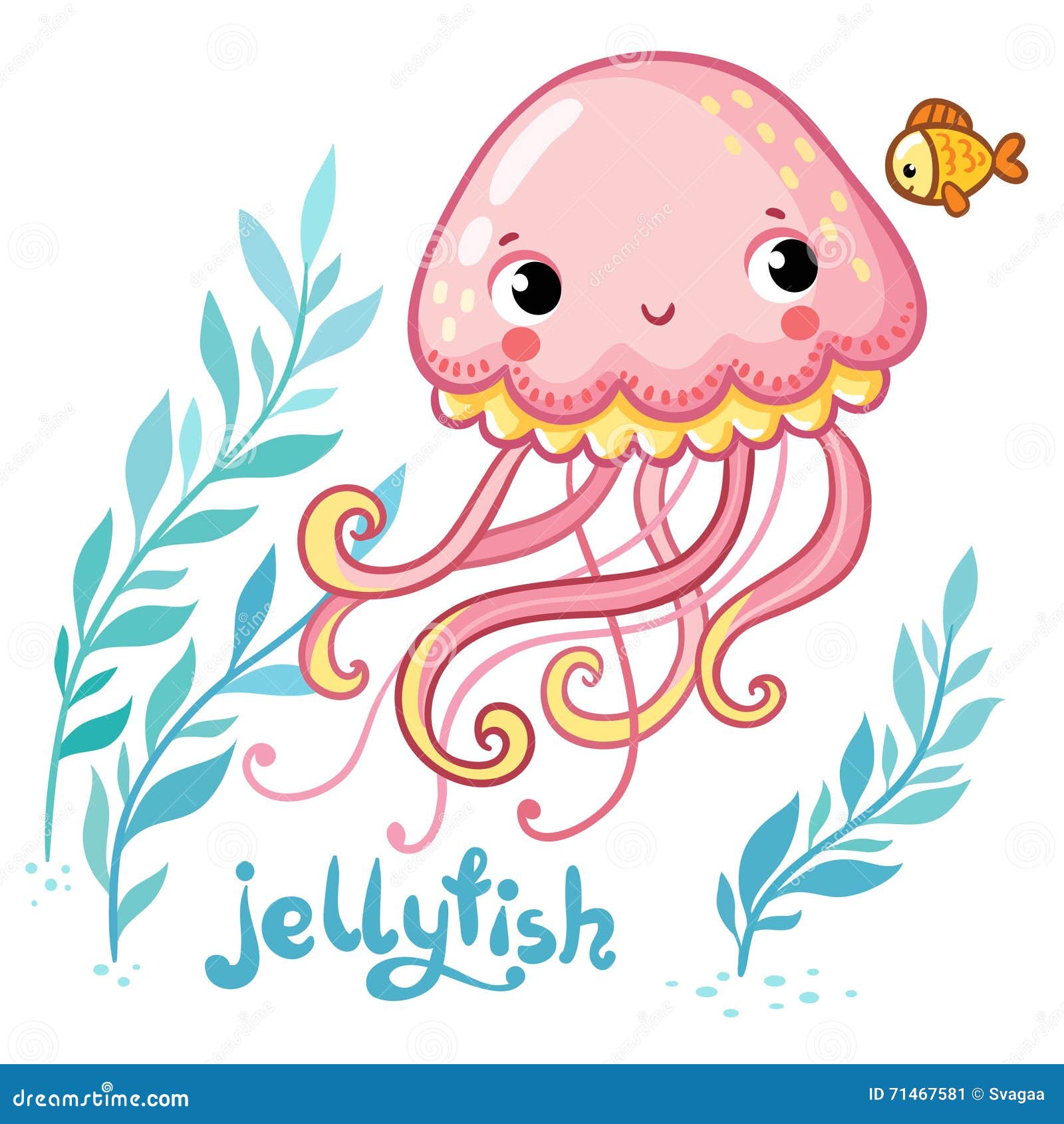 Karikatur Quallen Stock Illustrationen, Vektors, & Klipart – (6,212 ...