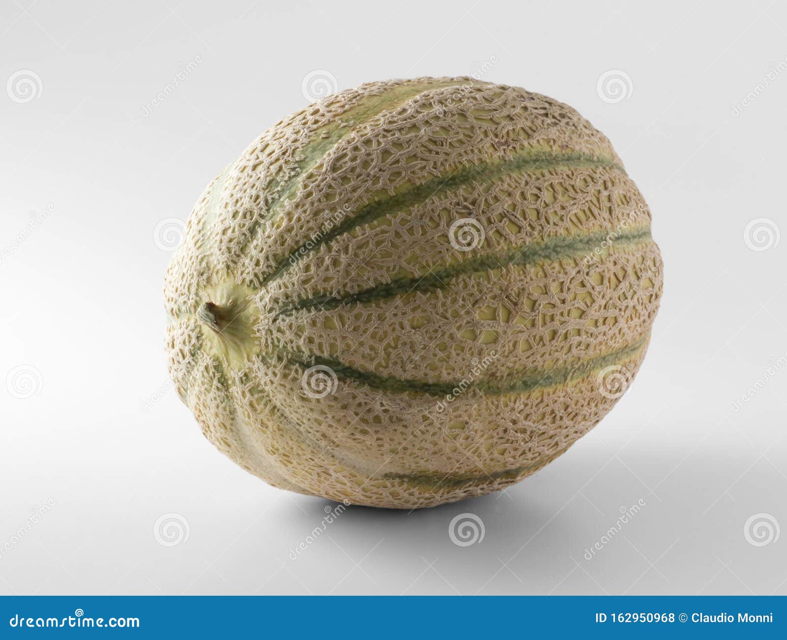 Netted Melon Isolated on White Background Stock Photo - Image of ...
