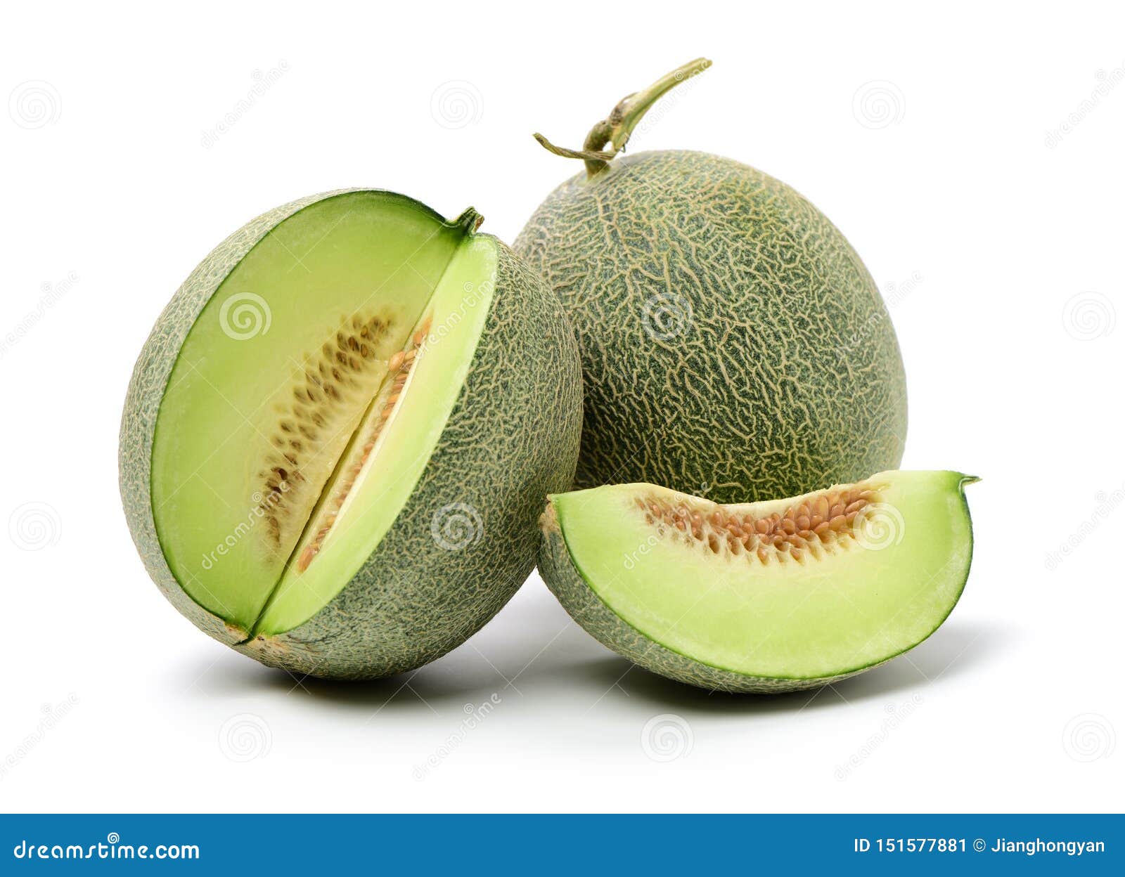 Netted melon stock image. Image of dessert, fruit, food - 151577881