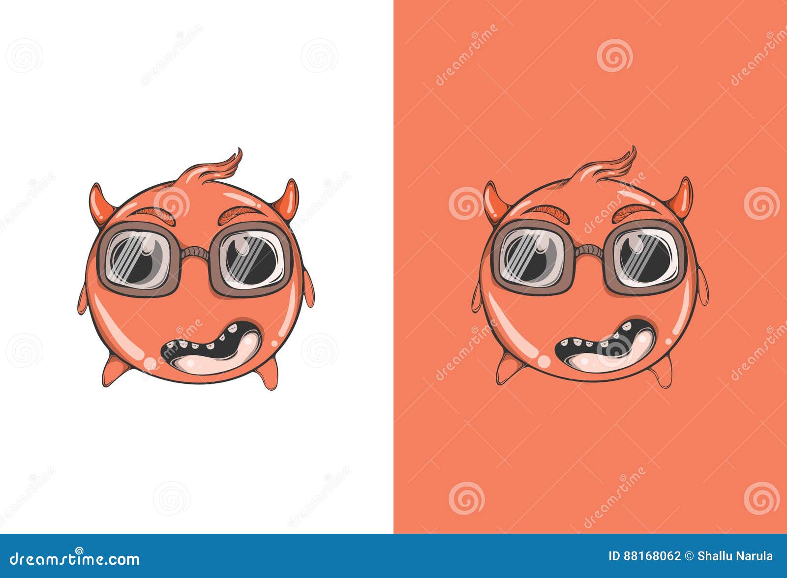 Netter Emoticon entsetzt stock abbildung. Illustration von hintergrund ...