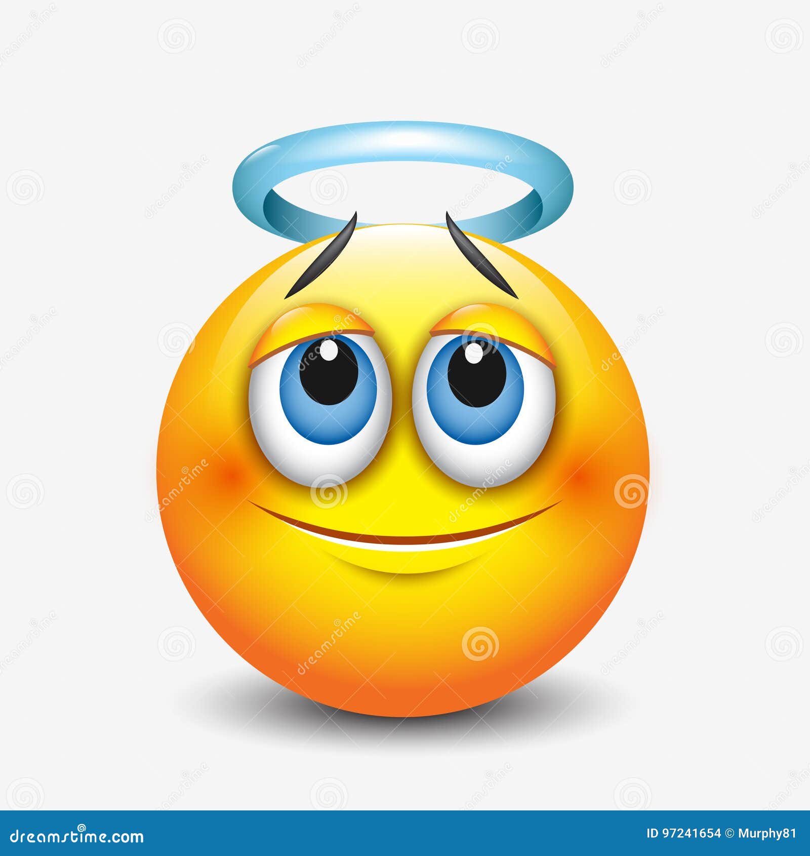 Netter Engel Emoticon, Emoji - Vector Illustration Vektor Abbildung ...
